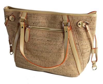 China Wholesale Fashion Cork Handbag for Women 16.1 Inch Shoulder Bag Eco Friendly for sale