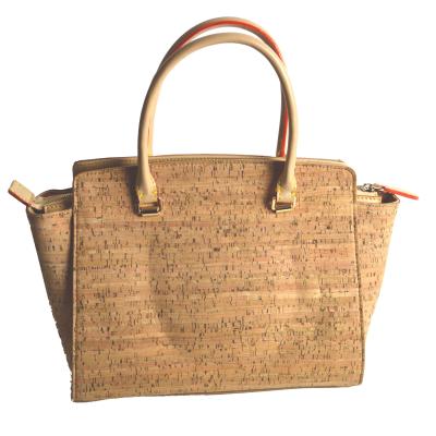 China Wholesale Women Cork Handbag 12.6x5.9x9.8 Inch Eco Friendly Fashion Tote for sale