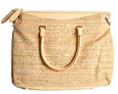 China Women Cork Handbag Wholesale 12.6x5.9x9.8 Inch Eco Friendly Gift Shop Tote for sale