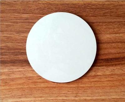 China Wholesale 10x10cm Round Blank MDF Coaster White Top for DIY Printing Artwork for sale
