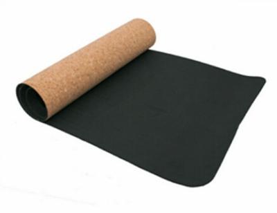 China Custom Logo Eco Friendly TPE Cork Yoga Mat 6mm Thick Non Slip for Wholesale for sale