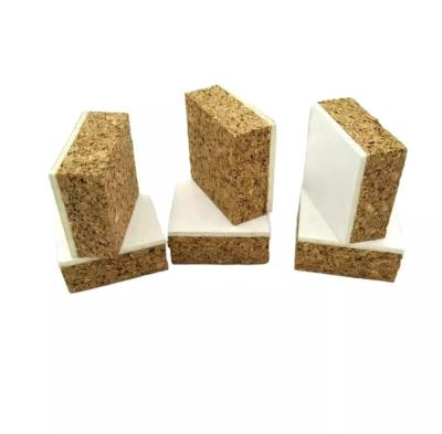 China 35x35x14+2mm Protection Spacers with Foam Separator Cork Pads for Glass Packaging for sale