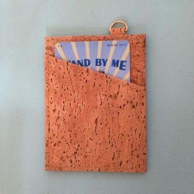China Natural Cork Money Clip Credit Card Holder RFID Blocking Slim Wallet 2 Slot for sale