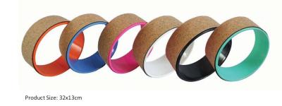 China Custom Logo Cork Yoga Wheel Eco Friendly 12cm Diameter for Wholesale for sale