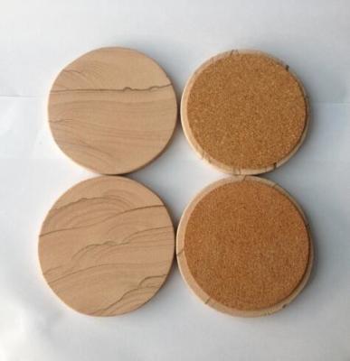China 2017 Popular 4‘’ Absorbent Sandstone Coaster Customized Size and Printed Logo for sale
