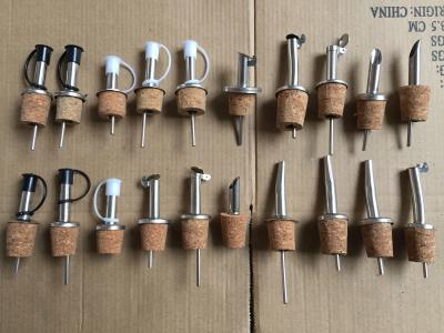 China Stainless Steel Cork Olive Oil Bottle Pourer 8mm Diameter for Wholesale for sale