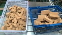 China Natural Cork Building Blocks 25PCS Set Eco Friendly Educational Toys for Toddlers Safe Quiet for sale