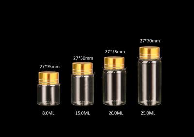 China 27mm Clear Glass Jars with Aluminum Lids 100ml 200ml for Storage B2B Wholesale for sale