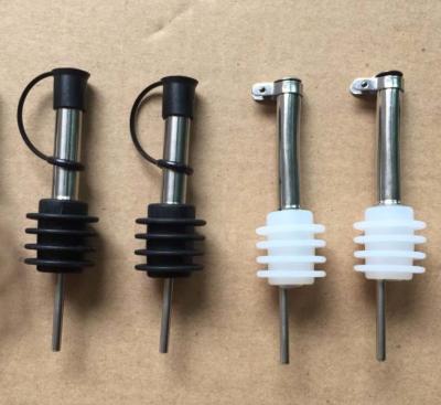 China Stainless Steel Wine Pourer 30mm Spout Custom Logo Oil Bottle Pourer for sale