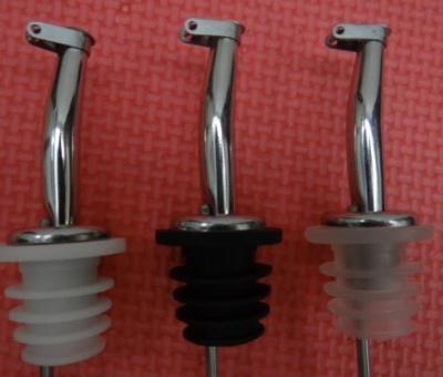 China Stainless Steel Liquid Pourer for Olive Oil Wine with Cap 8mm Spout 250ml Capacity for sale