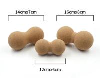 China Natural Cork Yoga Ball High Slip Resistance Smooth Texture Custom Size for sale