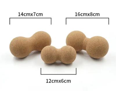 China Natural Cork Yoga Ball High Slip Resistance Smooth Texture Custom Size for sale