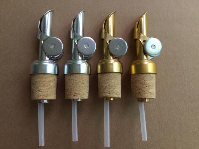 China Stainless Steel Oil Pourer 30ml Silver Gold Premium for Wine Ceramic Bottles for sale