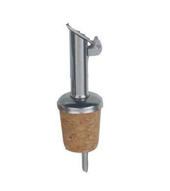China Stainless Steel Olive Oil Wine Pourer with Cork Stopper 750ml for sale