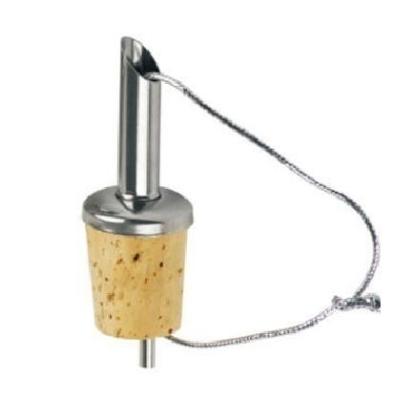 China 304 Stainless Steel Olive Oil Wine Pourer with Cork Stopper 750ml for sale