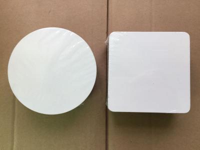 China 3.75‘’ Blank MDF Coasters with Cork Back for DYE Sublimation use, shrink wrap package for sale