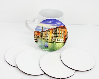 China China Sublimation Blanks MDF Drink Coasters Wholesle with Cork Back- 4