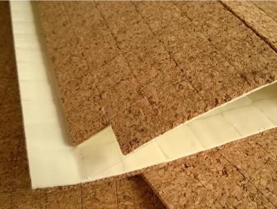 China Adhesive Cork Pads for Glass Protection 12x12mm 1.5mm Thickness for sale