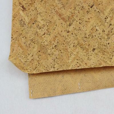 China Natural Cork Fabric Leather for Sofa Upholstery Decorative Use Eco Friendly 1.4mm Thickness for sale