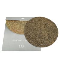 China 12 Inch Cork Rubber Turntable Platter Mat Anti Static Shockproof Record Mat for Improved Sound Quality for sale