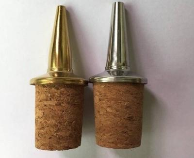 China Wholesale Dasher Cork Top Only 18/8 Stainless Steel Cork Stopper 30mm Diameter for sale