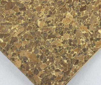 China Wholesale 1.35m Width Natural Cork Fabric Leather Dark Golden for Sofa Phone Cover for sale