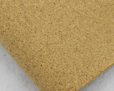 China Natural Cork Leather Fabric 1.35m Width Micro Granules Color for Handbag Making for sale
