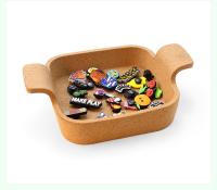 China Custom Anti-Slip Cork Base Pad Heat Insulation Mat for Ceramic Tray 30x30cm BSCI Certified for sale