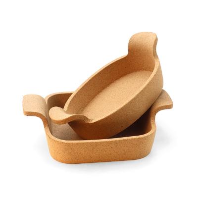 China Custom Anti-Slip Cork Base Pad Heat Insulation Mat for Ceramic Tray 30x30cm BSCI Certified for sale