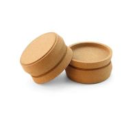 China BSCI Certified Custom Cork Candle Holder Base Aromatherapy Tray Home Decor 10cm Diameter for sale