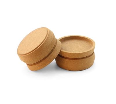 China BSCI Certified Custom Cork Candle Holder Base Aromatherapy Tray Home Decor 10cm Diameter for sale