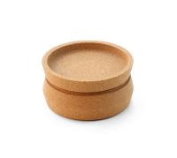 China BSCI Certified Custom Cork Candle Holder Base Aromatherapy Tray Home Decor 10cm Diameter for sale