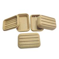 China Custom Molded Integrated Eco Cork Soap Box Complex Shape Handicraft Storage Case for sale