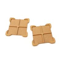 China BSCI Certified Factory Custom Square Groove Cork Coaster Eco-Friendly Heat Insulation Anti-Scald Molded Cork Mat for sale