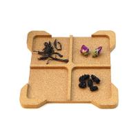 China BSCI Certified Factory Custom Square Groove Cork Coaster Eco-Friendly Heat Insulation Anti-Scald Molded Cork Mat for sale