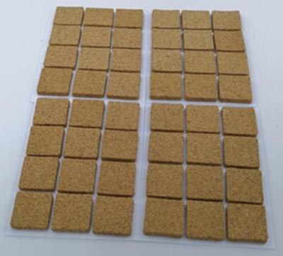 China Natural Cork Discs 25x25mm Adhesive Protective Pads for Furniture Flooring for sale
