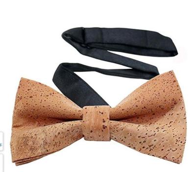 China Adjustable Men's Cork Bow Tie 11 to 20 Inch Neck Size Eco Friendly Handmade for sale