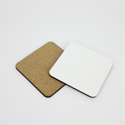 China Custom Sublimation Blank MDF Drink Coasters 100mm Square for Printing for sale