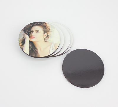 China Round Sublimation Blank Fridge Magnet 60x60mm Wholesale Customizable for sale