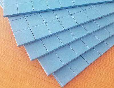 China Blue EVA Separating Pads 18x18x4mm Cork EVA Separator for Glass Shock Proof Packing for sale