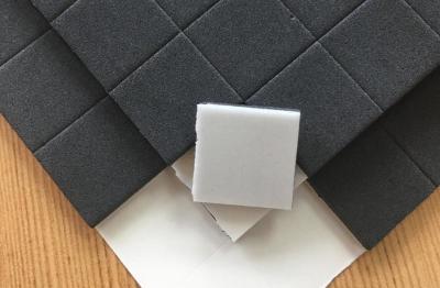 China Black Glass Protector Rubber EVA Pads 25x25x4mm for Glass Packing and Shipping for sale