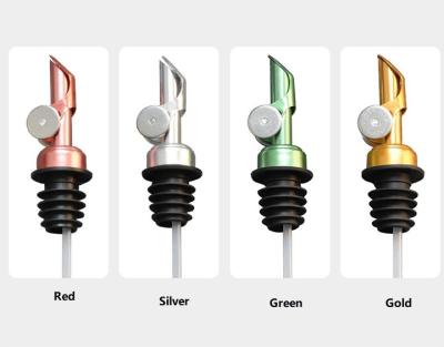 China 12cm Weighted Oil Pourer 4 Colors Silver Gold Red Green for Commercial Kitchen for sale