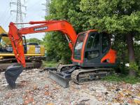 China Used DOOSAN DX75 Excavator 7 Ton 42.5KW Engine Kawasaki Poclain Huade Motor Gearbox for sale