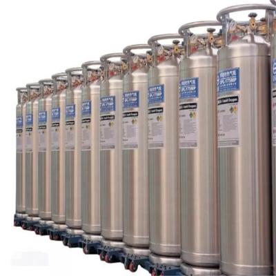 China Chemical Cryogenic Dewar Cylinder 195l With Frame For Lar Lco2 Lo2 Ln2 for sale