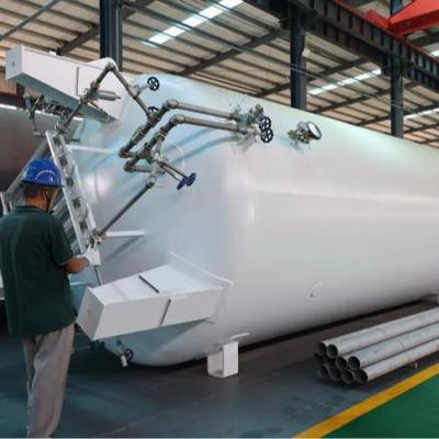 China 30m3 Cryogenic Storage Tank For Liquid Oxygen Nitrogen Argon for sale