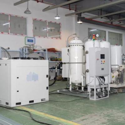 China VPSA Oxygen Generator with 160Nm3/hr Nitrogen Output 15000Liters Liquid Oxygen Tank and Carbon Steel Outer Vessel for sale