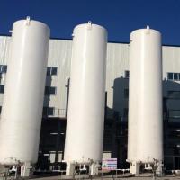 China 150m3 Vacuum Cryogenic Storage Tank Vertical Double Layer , 2m3 Liquid Nitrogen Holding Tank for sale