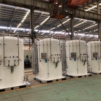 China Liquid N2 Micro Bulk Tanks 16 Bar , 5000 Liters Bulk CO2 Storage for sale