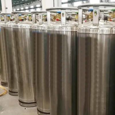 China 180 Liter Cryogenic Dewar Cylinder Welded Insulated Argon Bottle Liquid Oxygen for sale