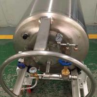 China 164-500L Liquid Nitrogen Tank Pressure Building Dewar 210 Liter for sale
